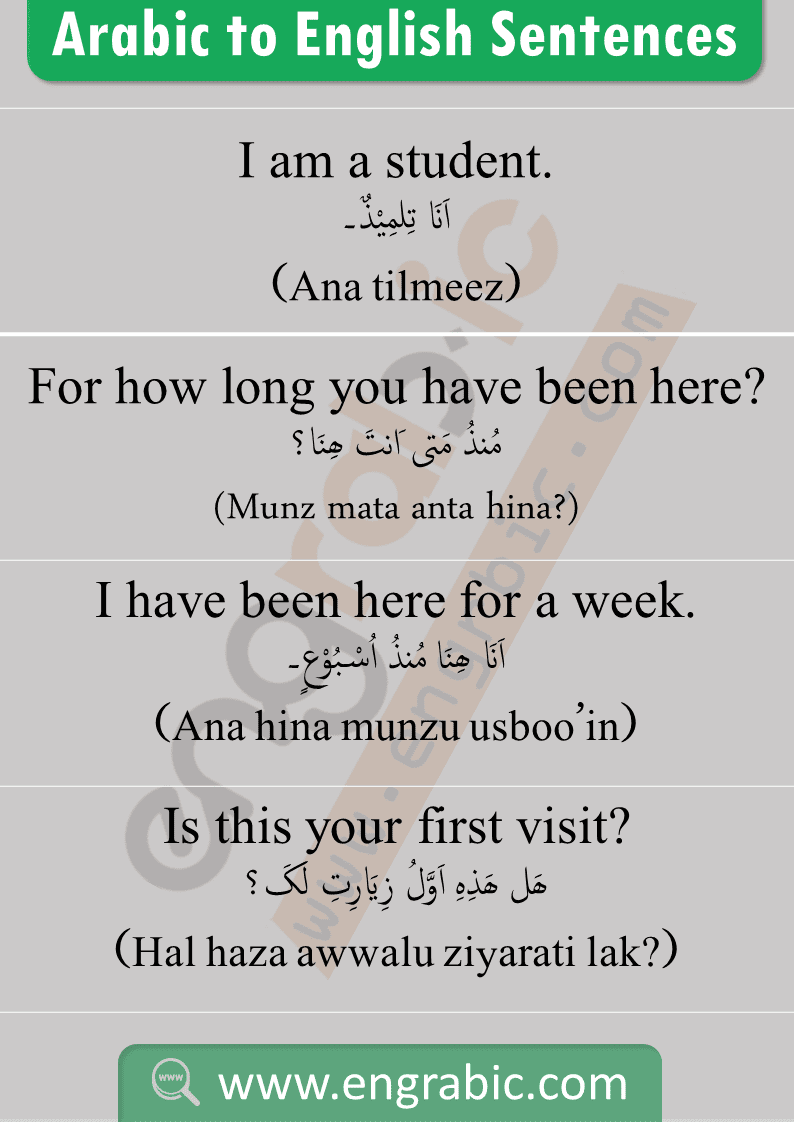 Introduction Dialogue in Arabic English | 60+ Arabic Conversation ...