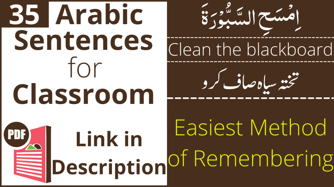 Arabic Sentences for Classroom | Spoken Arabic for Daily Life - Engrabic