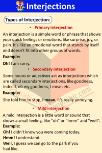 Interjections - Definition, Rules and Examples - Engrabic
