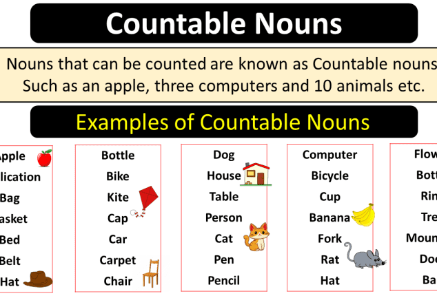 10 countable and uncountable nouns - Engrabic